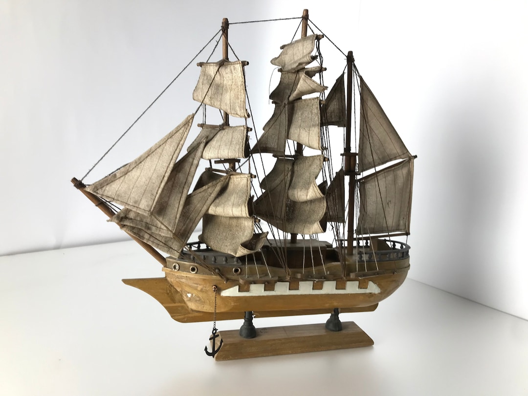 Handmade Wooden Sailboat Sailing Ship Decor Item Great Gift - Etsy