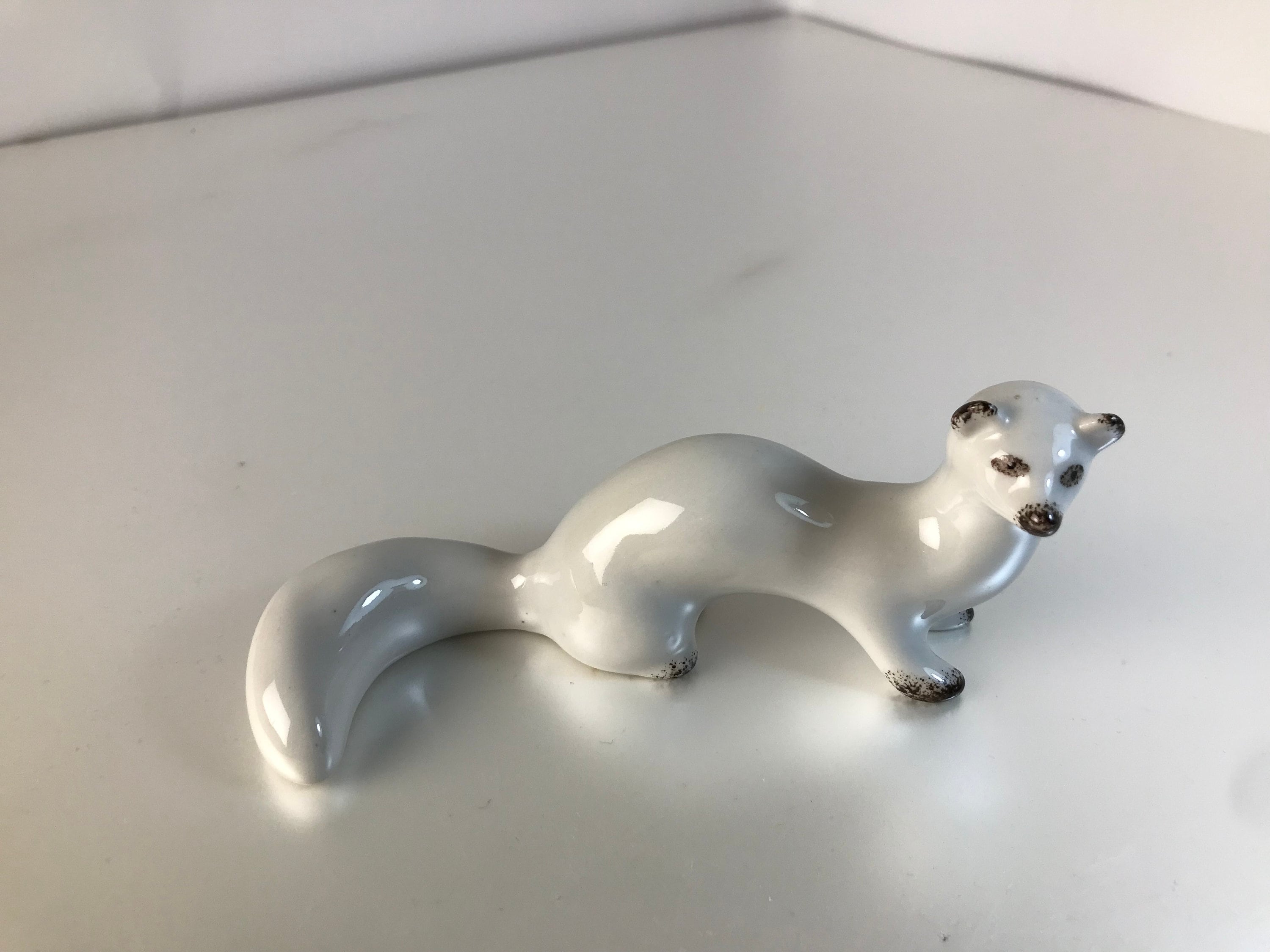 Vintage Porcelain Figurine,soviet Ceramics,vintage Decor,white Animal ...