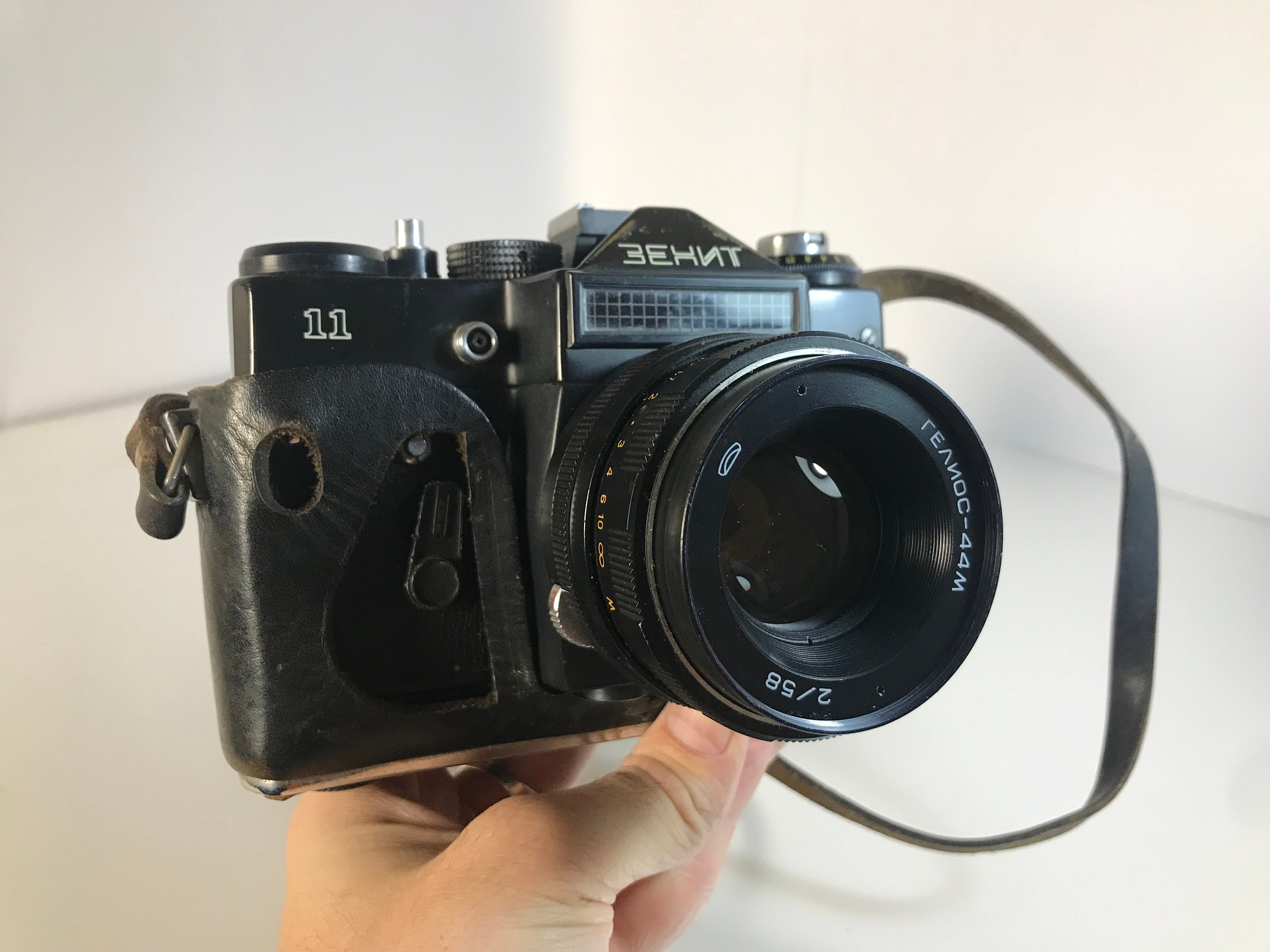 Very Rare, Working Vintage Soviet Camera Zenith 11, Helios Lens - 44M ...