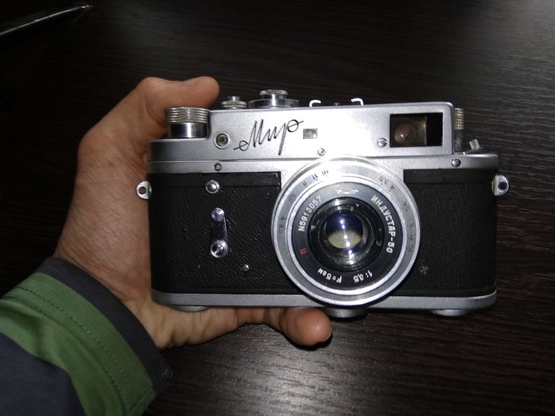 Very Rare, Vintage Soviet Camera MIR USSR 1960s Industar 50 Lens ...
