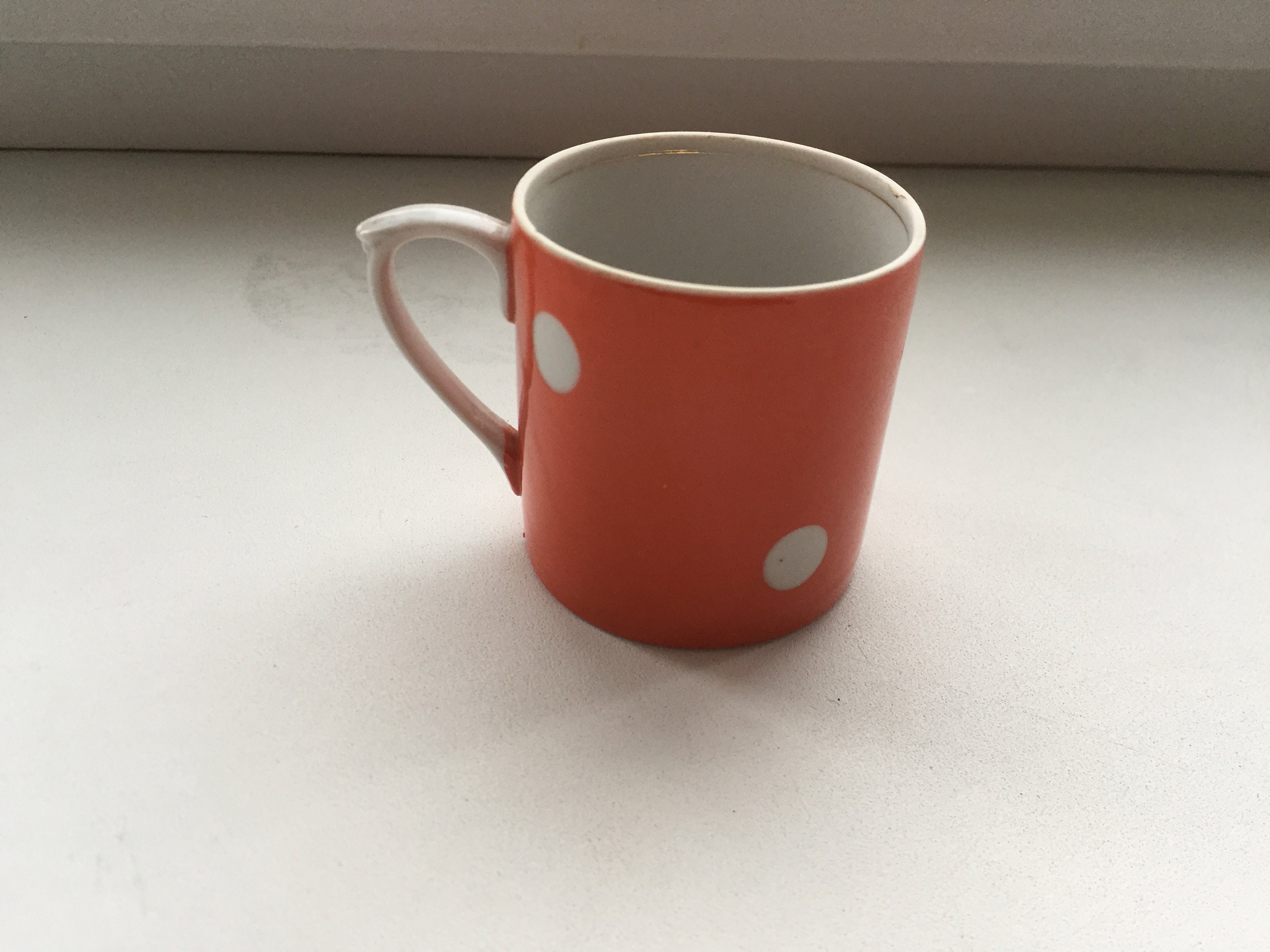 Soviet Porcelain, Soviet Coffee Cup, Soviet Cup, Vintage Mug, Polka-dot ...