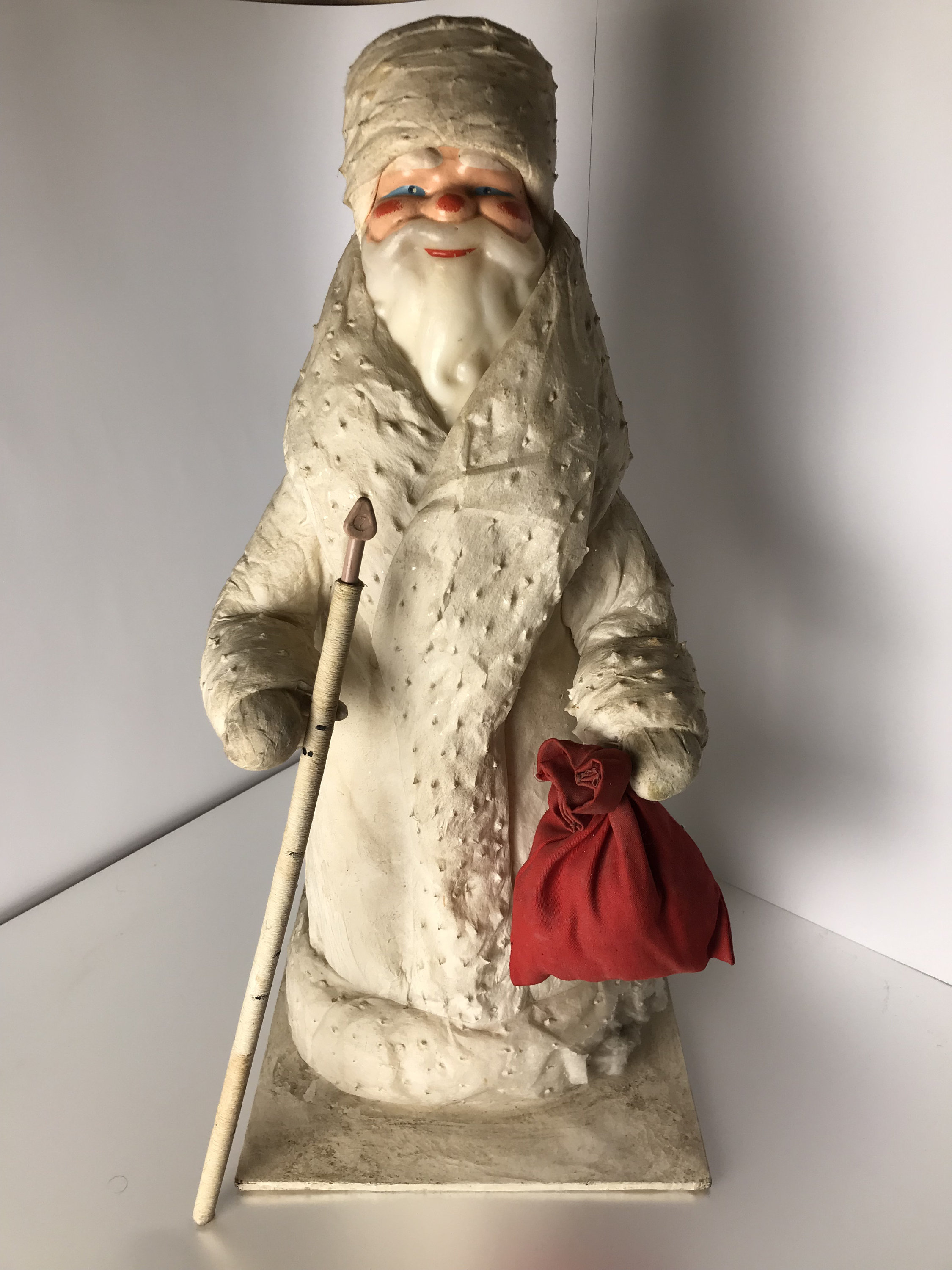 Big Russian DED Moroz,santa Claus,hard Plastic Figurine,soviet ...