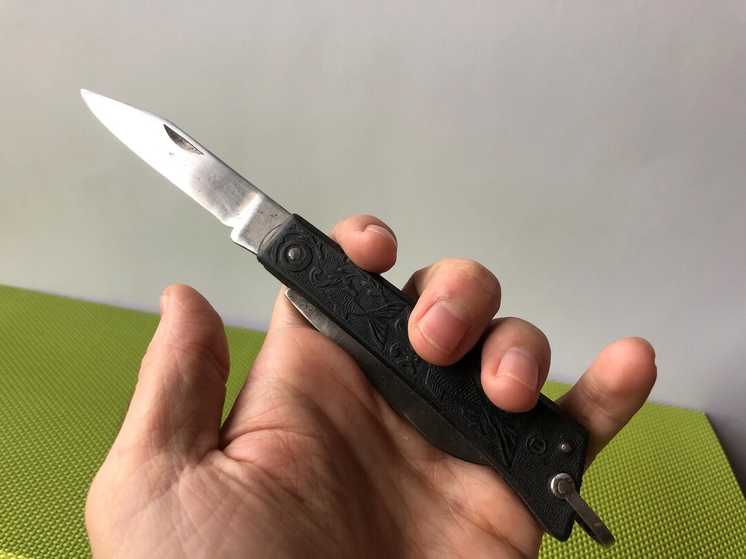 Rare, Soviet Fish Knife, Compact, Fish Pattern Knife, Vintage Folding ...