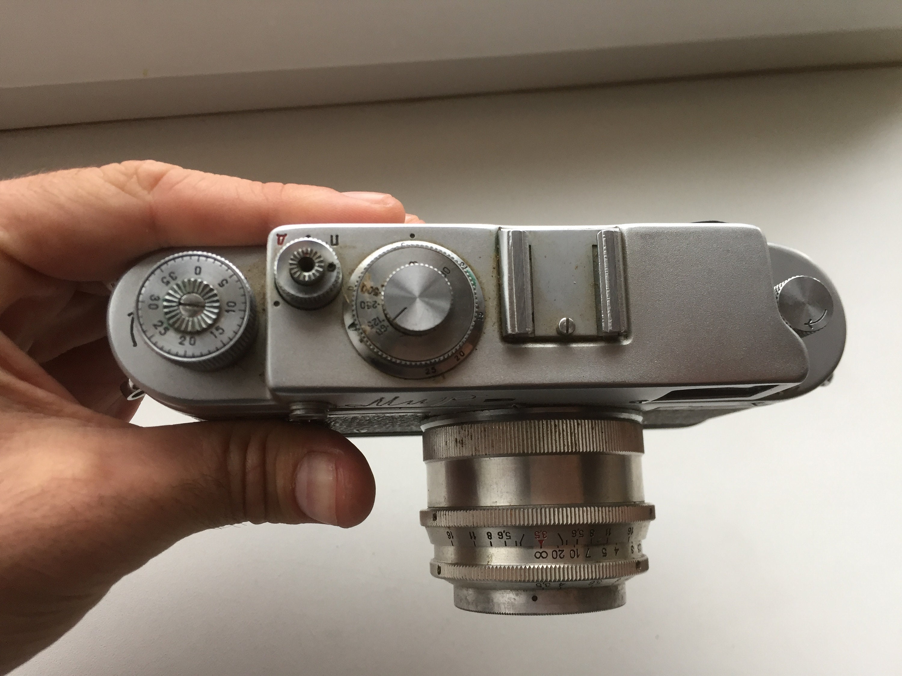 Very Rare, Vintage Soviet Camera MIR USSR 1960s Industar 50 Lens ...