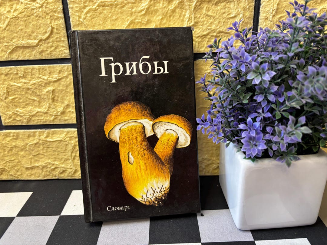 Vintage Russian Book "griby" (mushrooms) by Aurel Dermek Illustrated ...