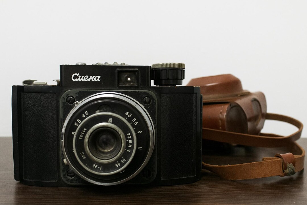 Vintage Soviet Camera Smena – 1950s USSR 35mm Film Camera With Leather ...