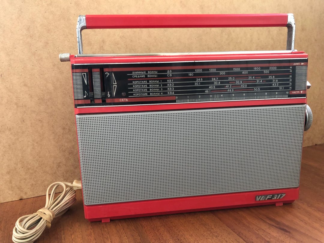 Rare Collectible Radio,working Red Radio VEF 317,old Soviet Radio of ...