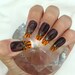 Spiderweb French Tip Nails Halloween Nails Luxury Press on - Etsy