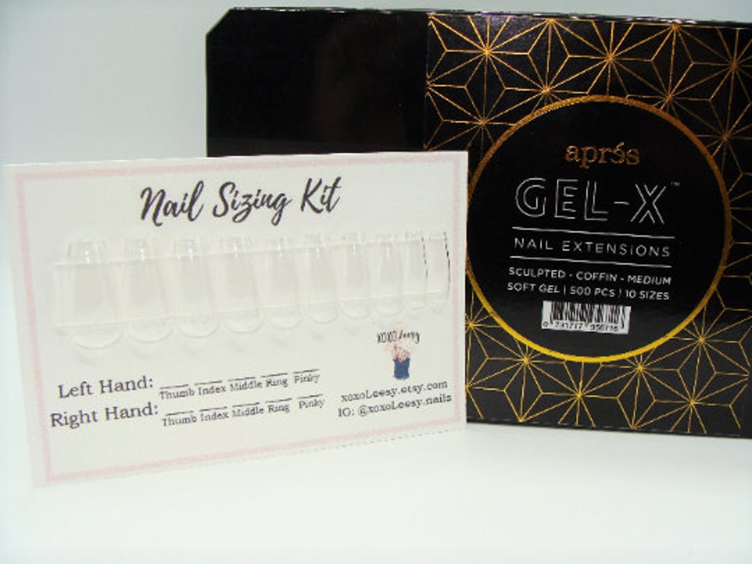 Apres Nail Sizing Kit | Sample | Find Your Size | Nail Measurement ...