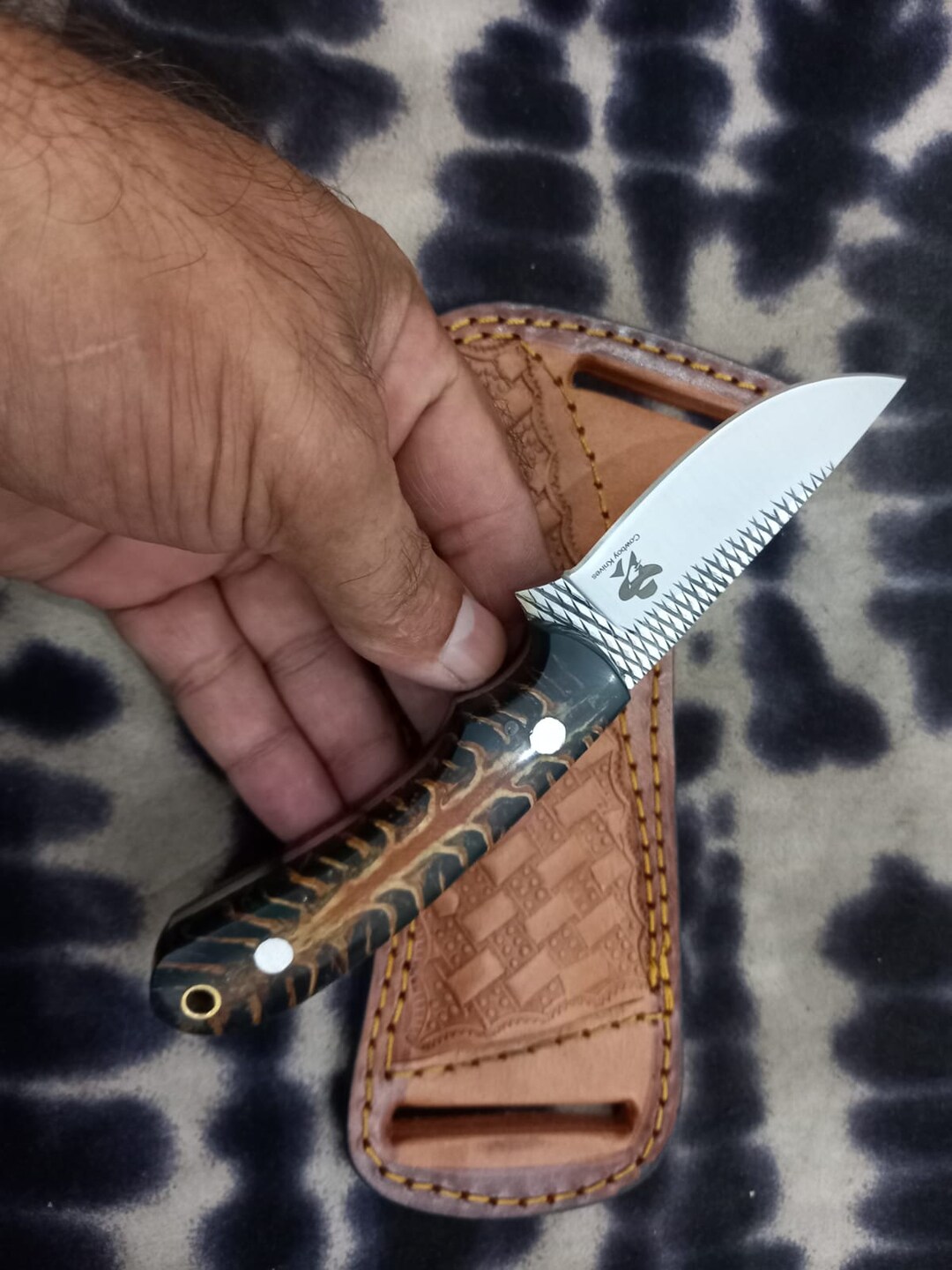 Custom Handmade Farrier Rasp Steel Cowboy Knife... - Etsy