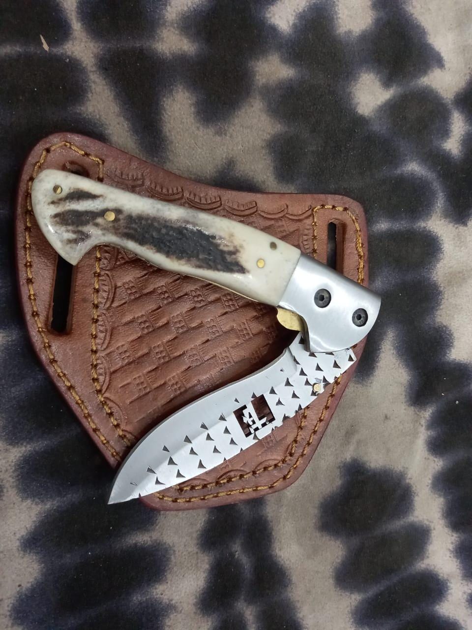 Custom Handmade Farrier Rasp Steel Cowboy Folding Knife,easter Gift ...