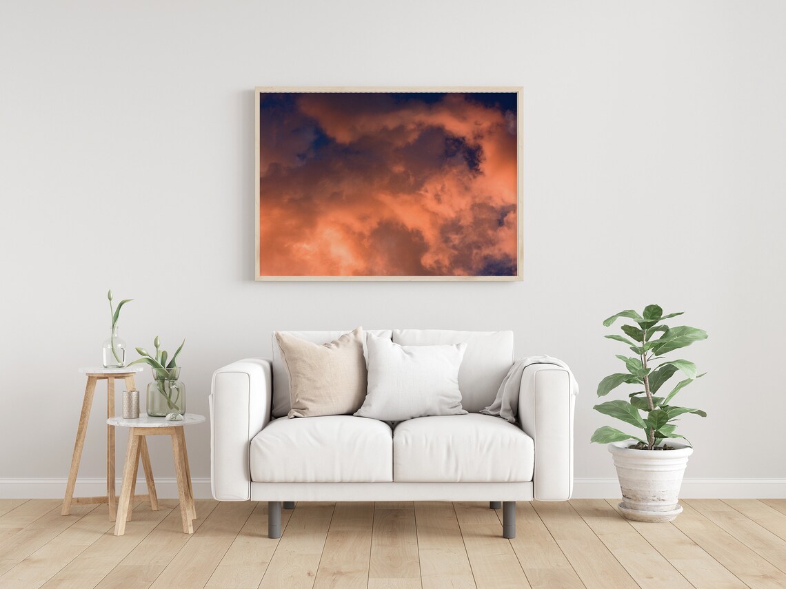 Cotton Candy Skies at Sunset Printable Wall Art Digital - Etsy