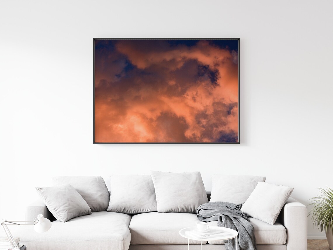 Cotton Candy Skies at Sunset Printable Wall Art Digital - Etsy