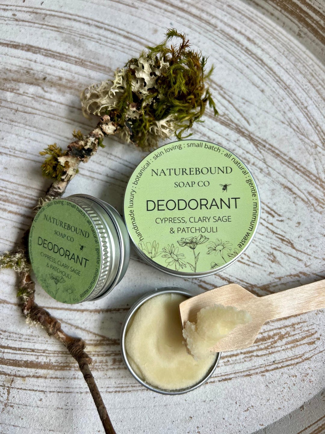 NATURAL DEODORANT PASTE Cypress, Clary Sage & Patchouli, Aluminum Free ...