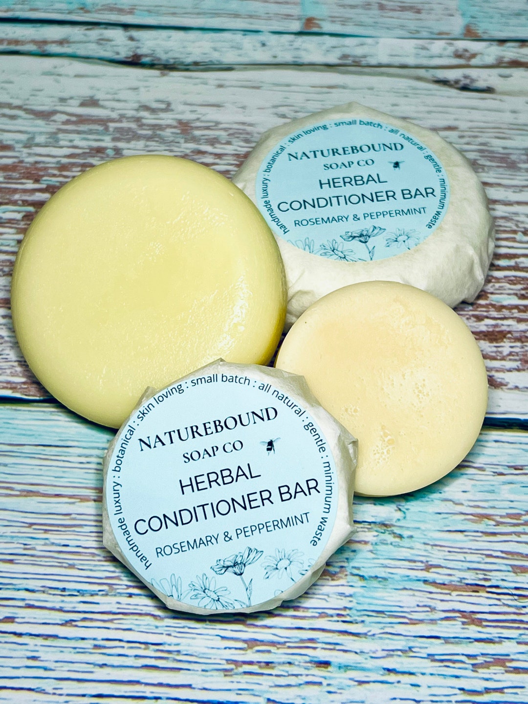 SOLID CONDITIONER Bars-all Natural Herb-infused Hair Conditioning With ...