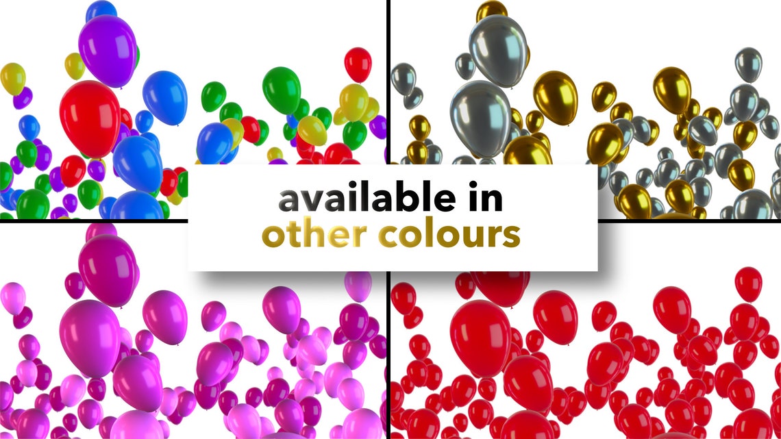 Twitch Balloons Overlay Package, Birthday Video Invitation, Kids ...