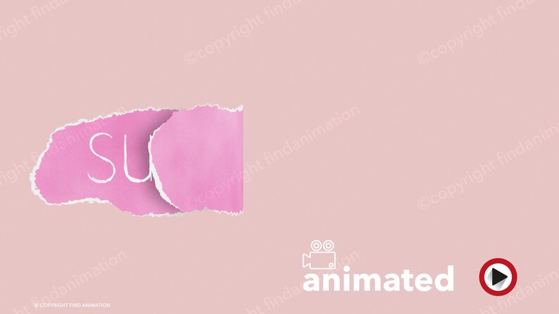Pink Youtube Subscribe Button Animation Torn Paper Overlay - Etsy