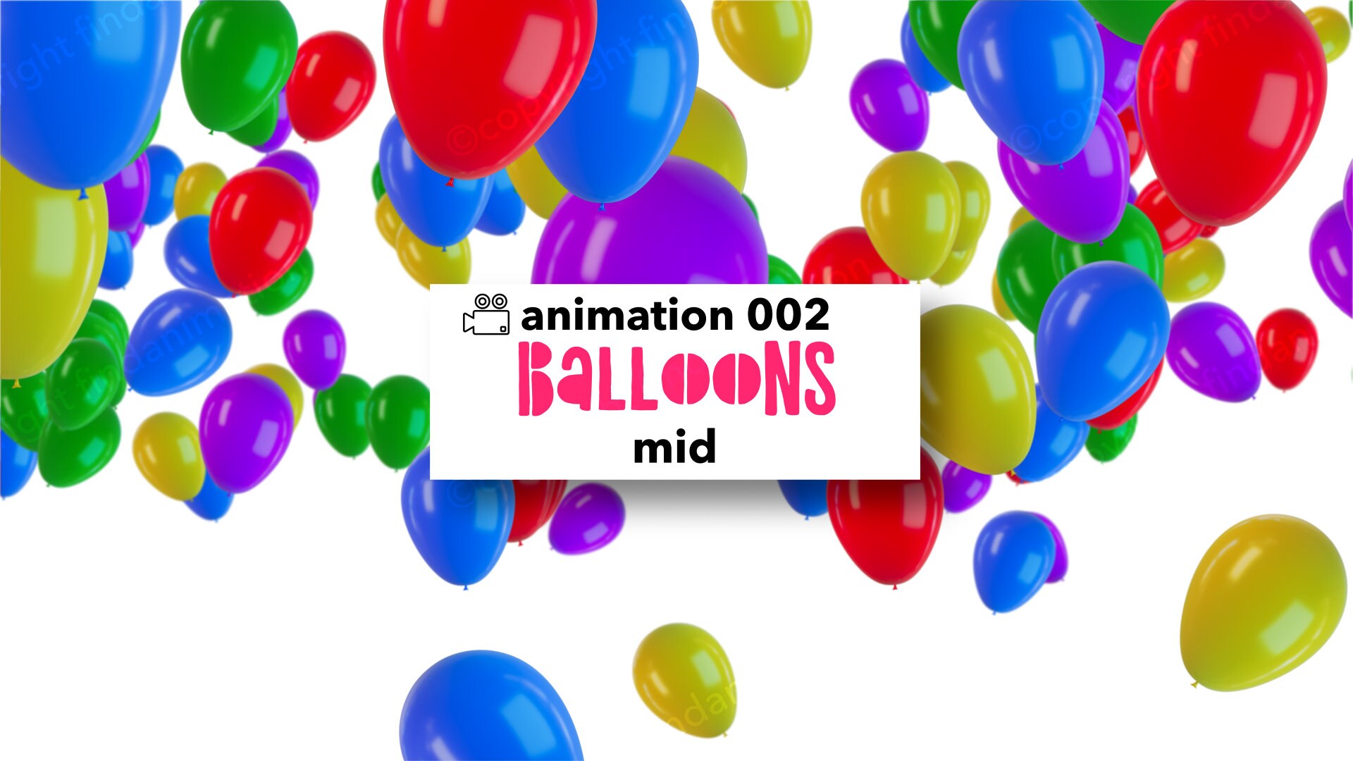 Twitch Balloons Overlay Package, Birthday Video Invitation, Kids ...