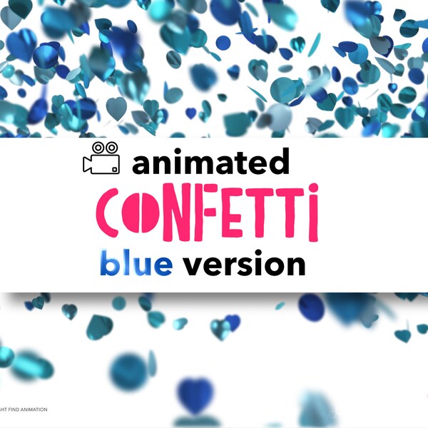 Blue Confetti - Etsy