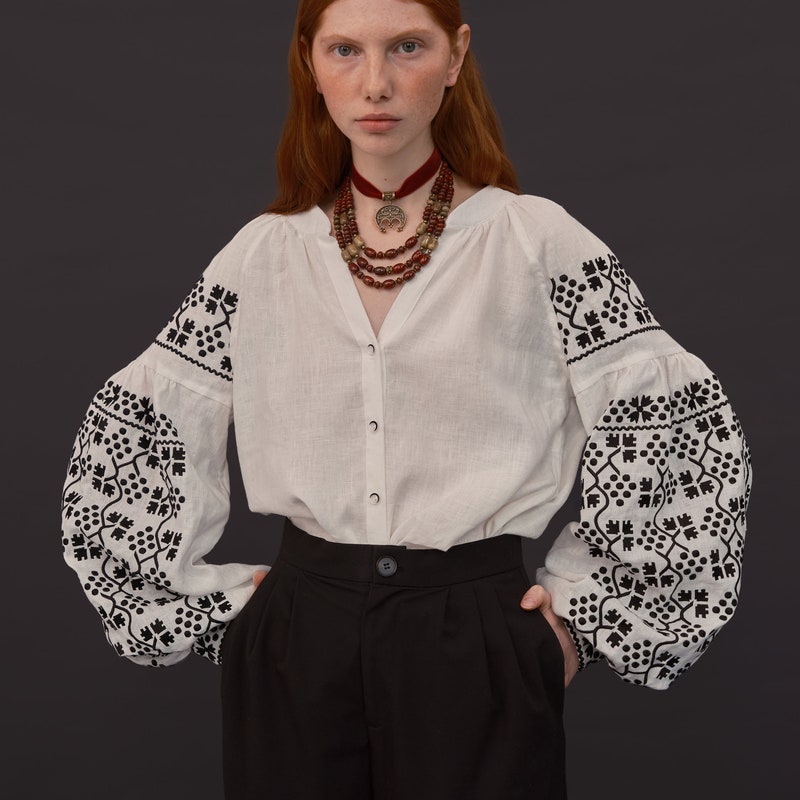 Embroidered Blouse - Etsy