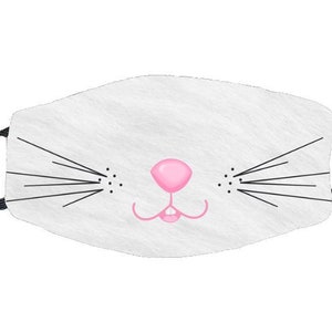 Bunny Mask With Filter Included, Rabbit Mouth Face Mask, Easter Masks ...