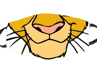 Lion King Face Mask - Etsy