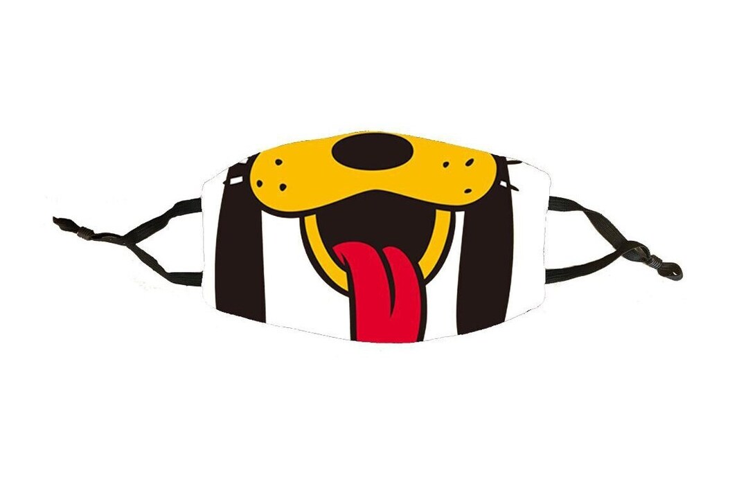 Pluto Mouth Mask With Filter Included, Pluto Face Mask, Washable Disney ...
