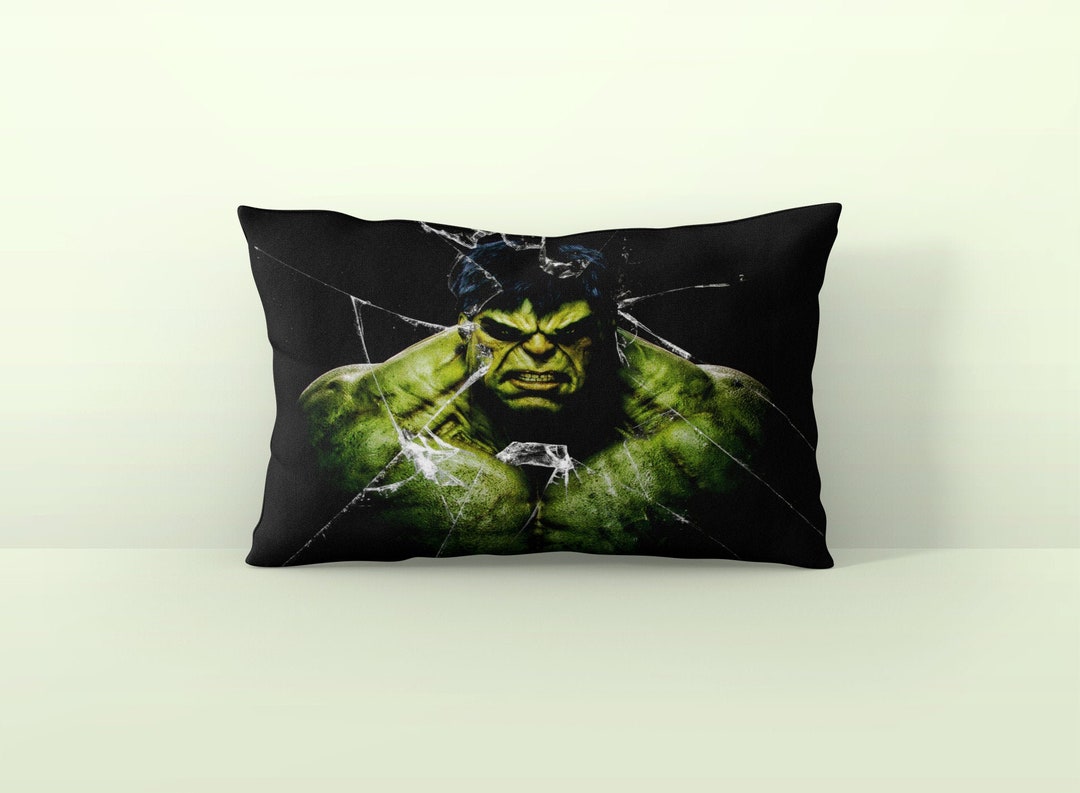 Hulk Pillowcase Incredible Hulk Pillow for Boys Room - Etsy España