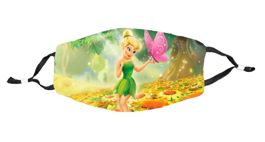 Tinker Bell Mask With Filter Included, Tink Mask, Washable Disney Masks ...