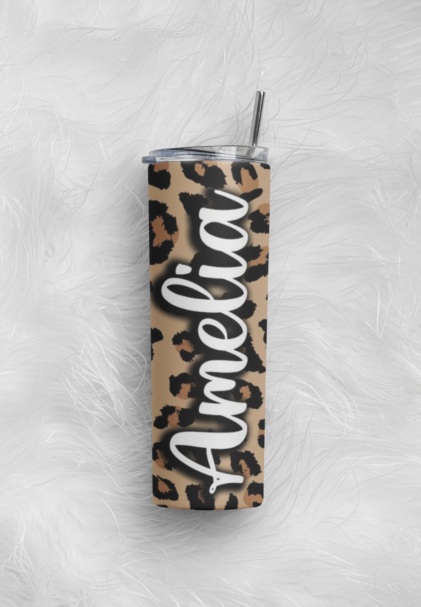 Custom Leopard Print Tumblers Personalized Insulated Tumbler | Etsy