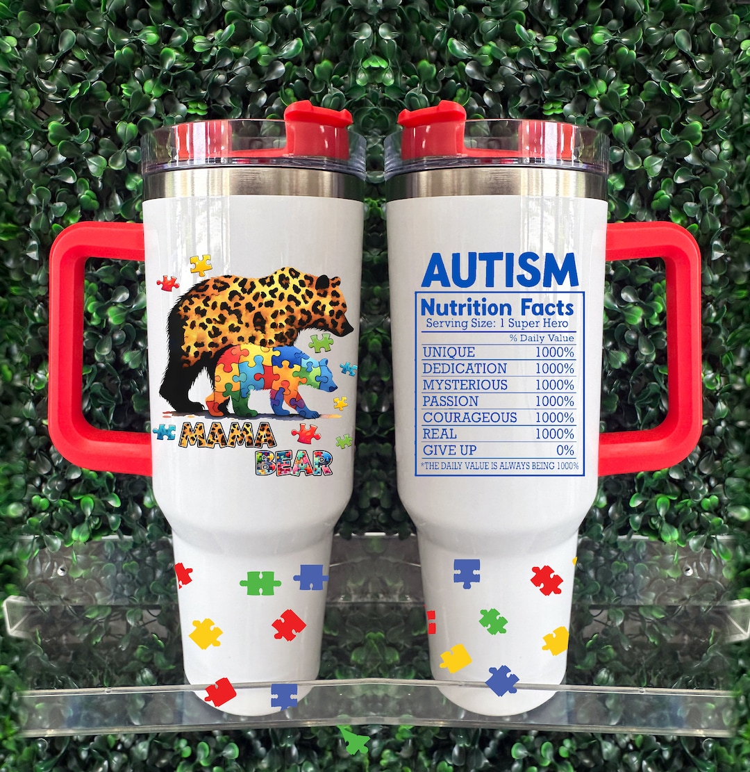Autism Awareness Mug, Autism Mama 40oz Tumbler, Gift for Autism Mom ...