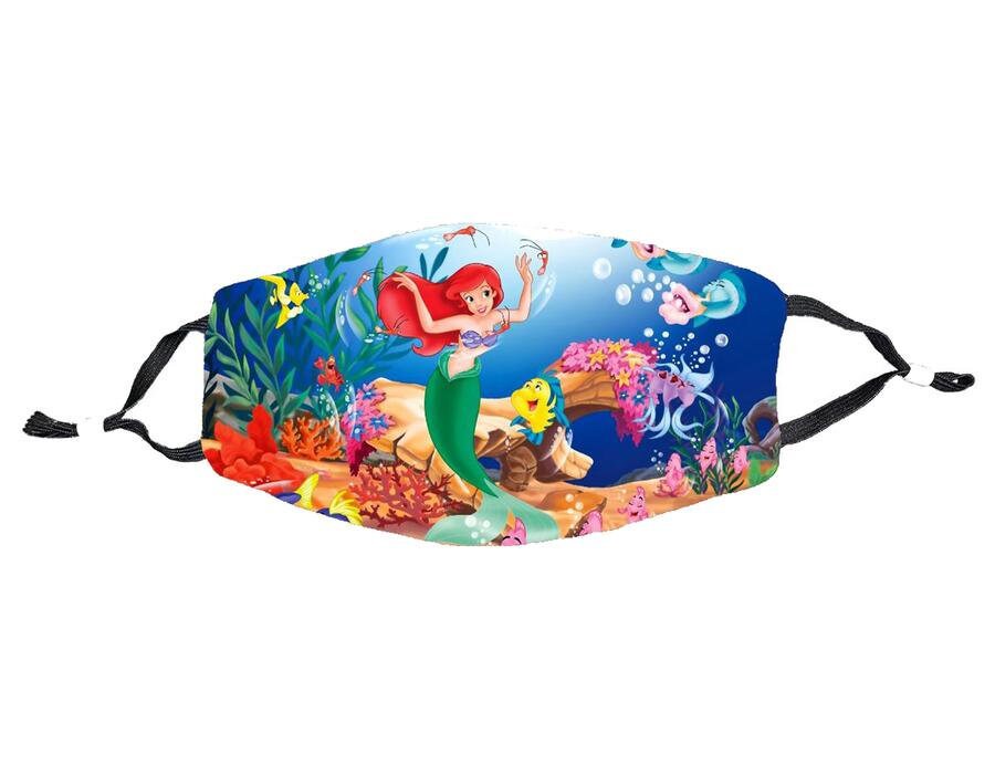 Little Mermaid Mask With Filter Included Ariel Mask for | Etsy