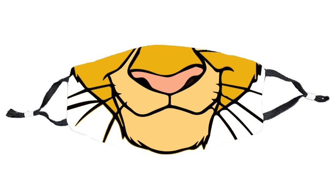 Simba Face Mask, Lion King Mask With Filter Included, Masks for Disney ...