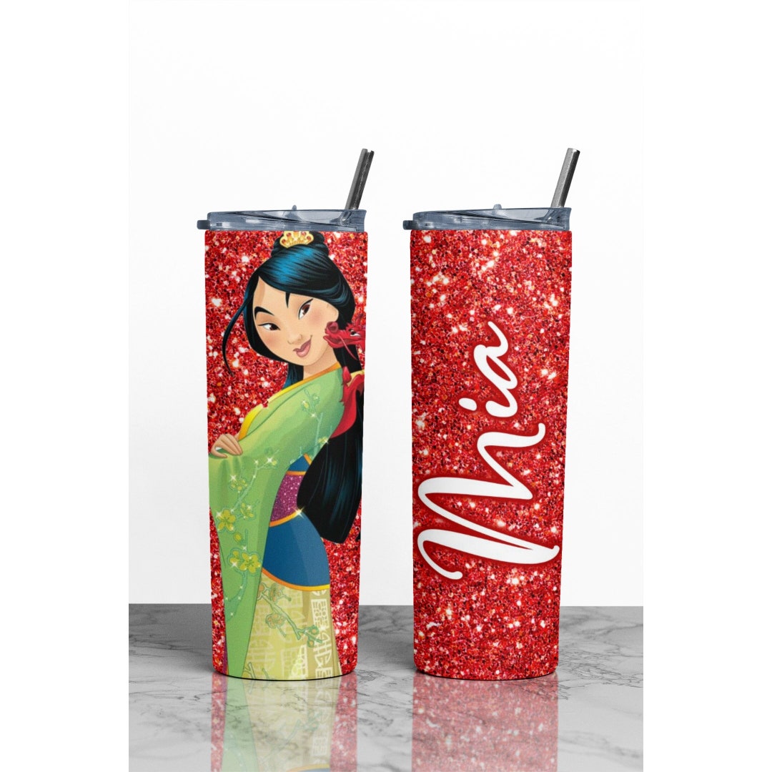 Custom Mulan Gift, Mulan Tumbler With Name, Custom Disney Princess Gift ...