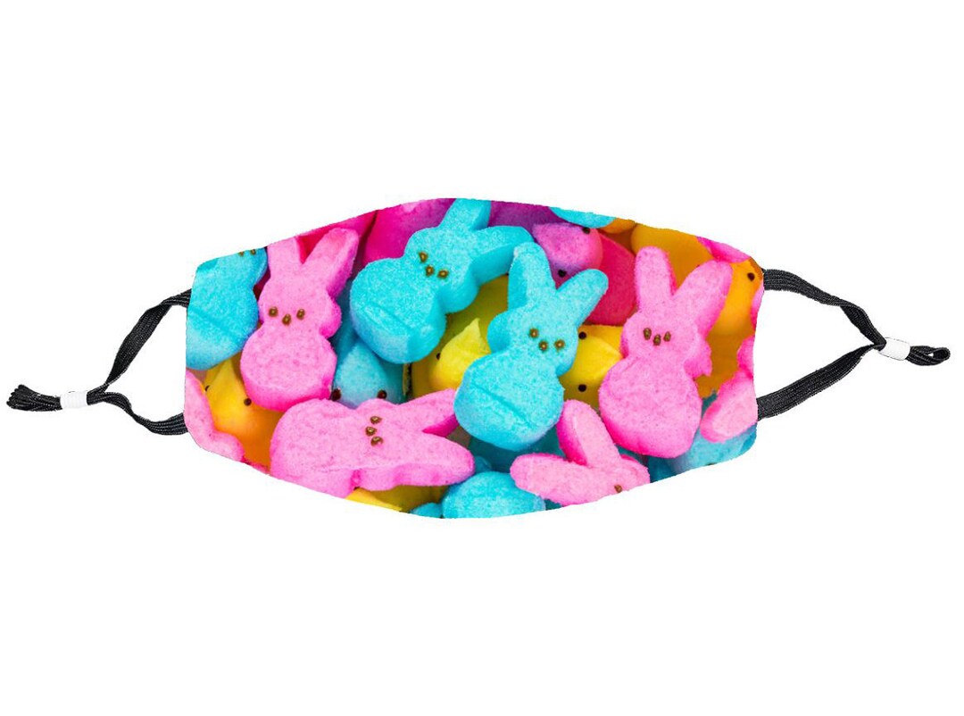 Peeps Mask With Filter Included, Easter Face Mask, Washable Peeps Masks ...