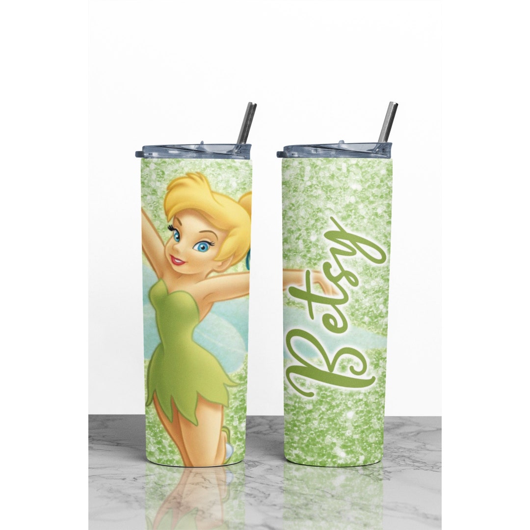 Tinker Bell Gift, Skinny Tumbler, Custom Tinkerbell Gift, Tink Tumbler ...