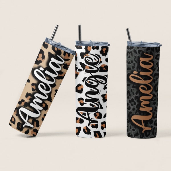 Leopard Print Tumbler - Etsy