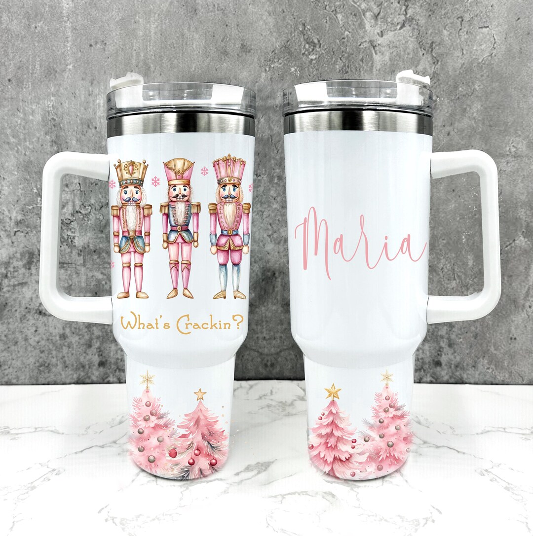 Nutcracker Mugs, 40oz Christmas Tumbler With Handle, Custom Nut Cracker ...