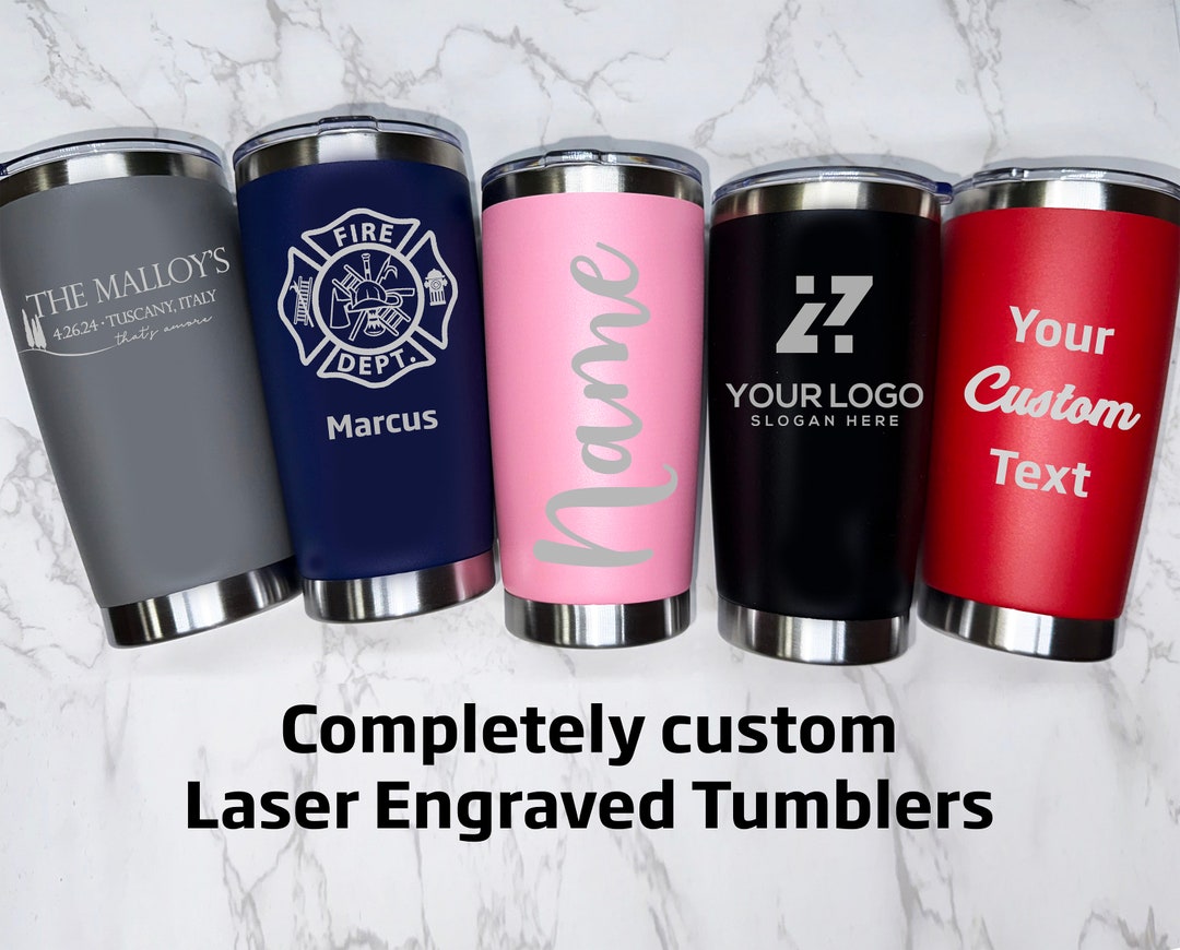 Laser Engraved Tumbler With Custom Design, Custom Logo, Monogram ...