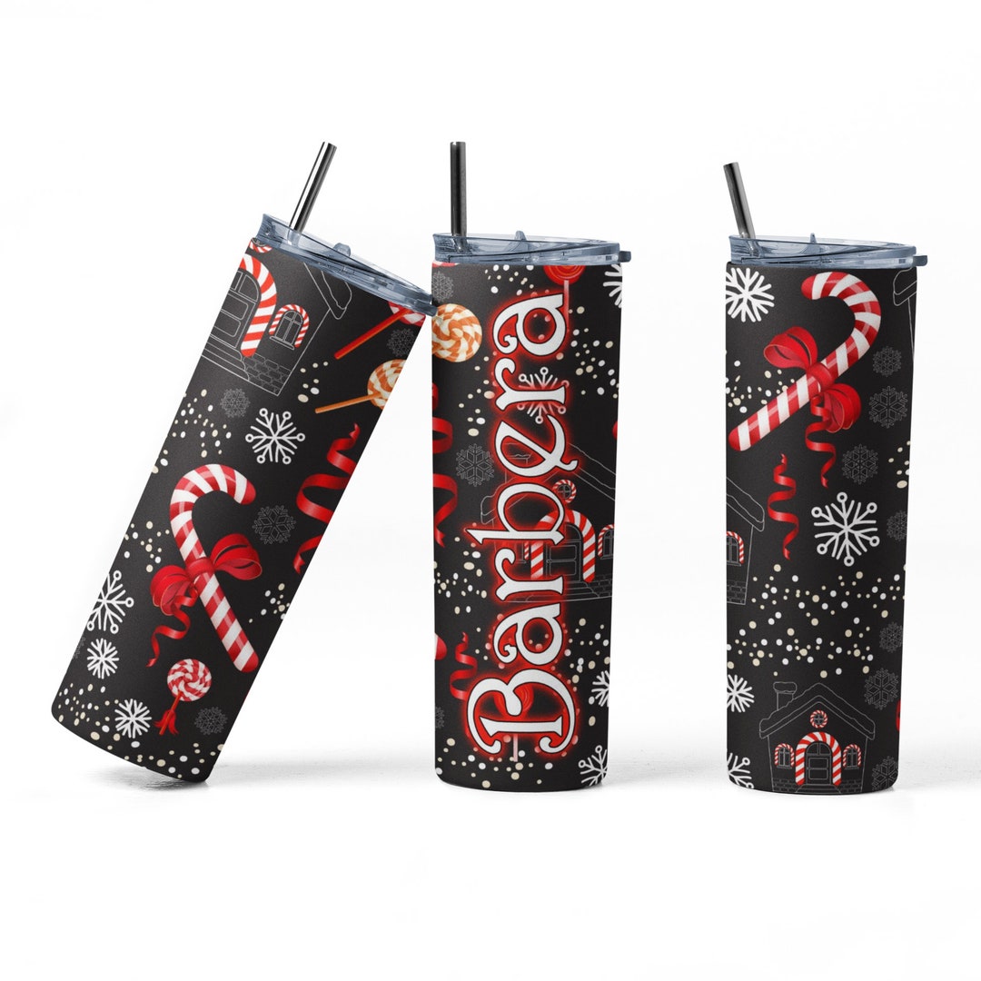 Christmas Tumbler, Custom Christmas Mug, Family Holiday Tumblers, Candy ...