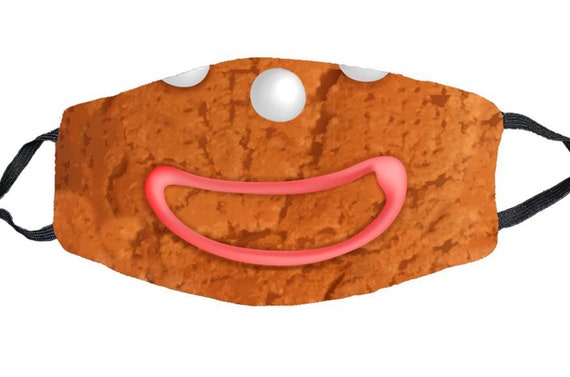 Gingerbread Man Mask With Filter Included Gingerbread Man | Etsy