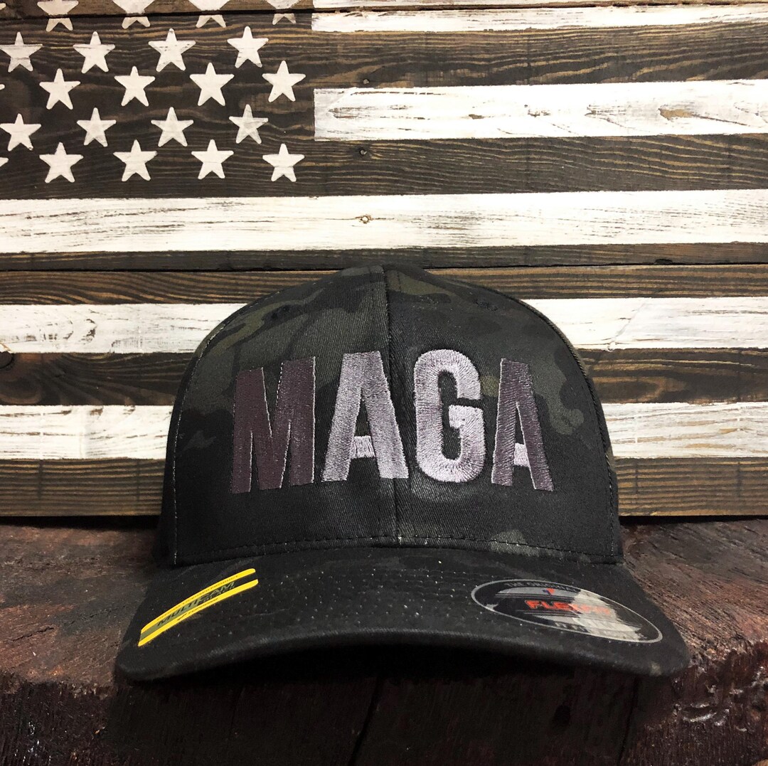 Dark Maga Cap, Multicam Make America Great Again Hat, Large Letter MAGA ...