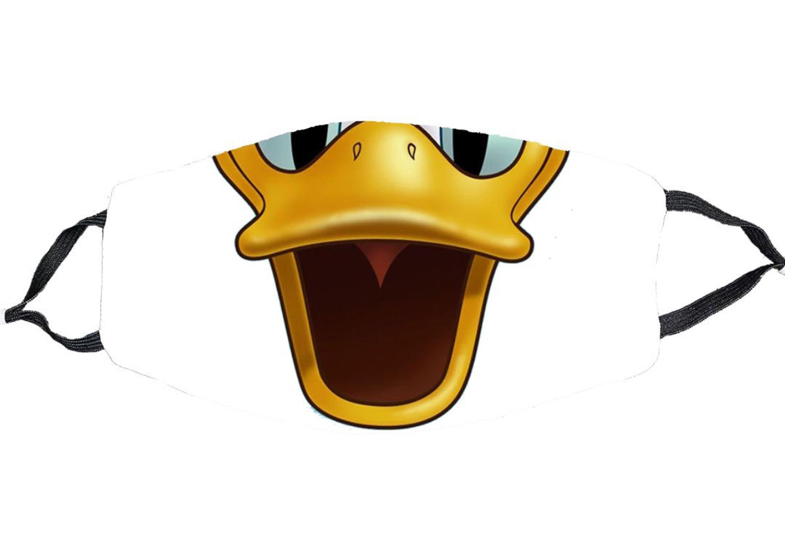 Donald Mouth Mask With Filter Included Donald Duck Face Mask - Etsy