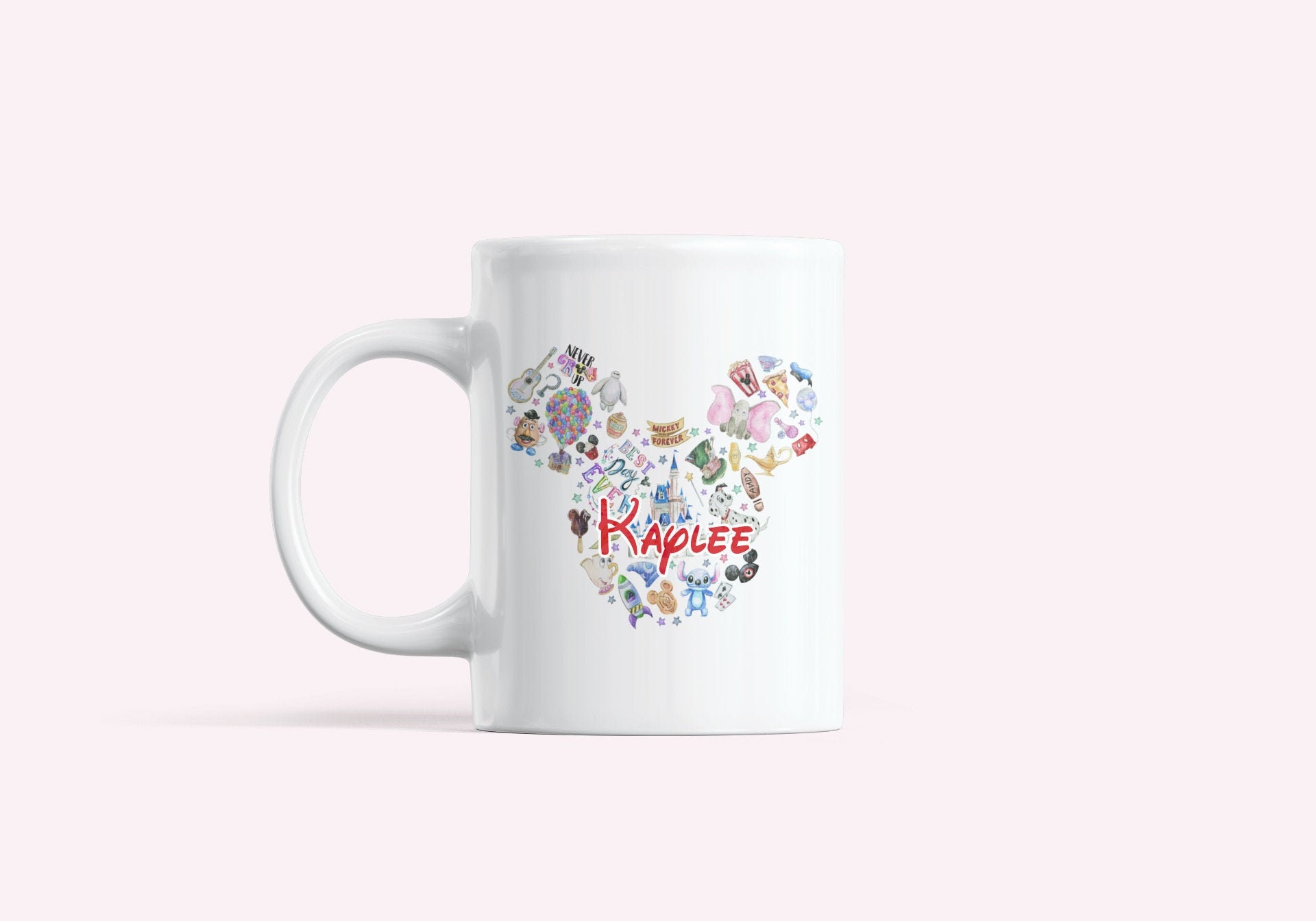 Custom Disney Mug Gift for Disney Lover Disney Collage | Etsy