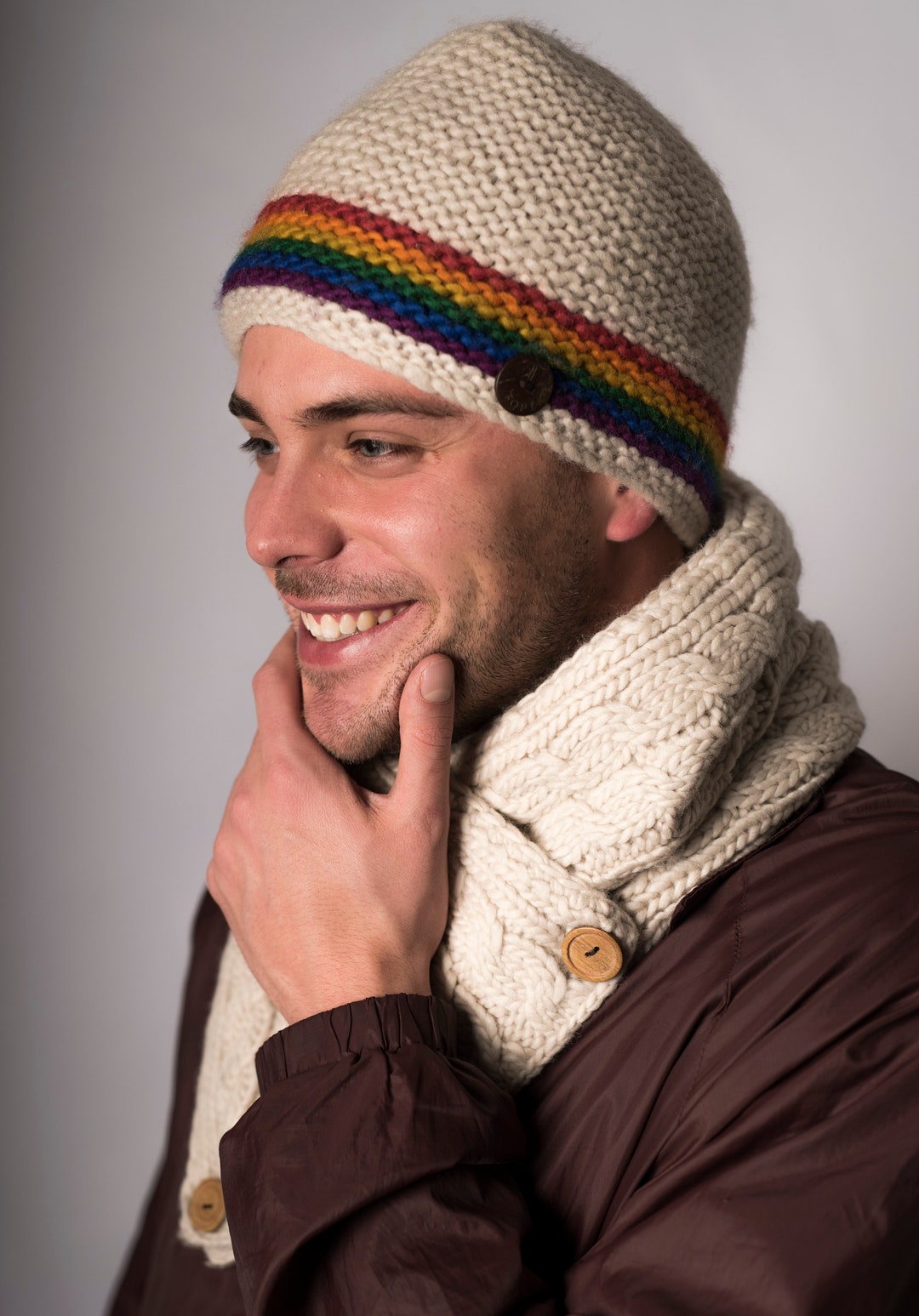 Wool Beanie, Hat, Toque Made From 100% Fine Sheep Wool Called the ...