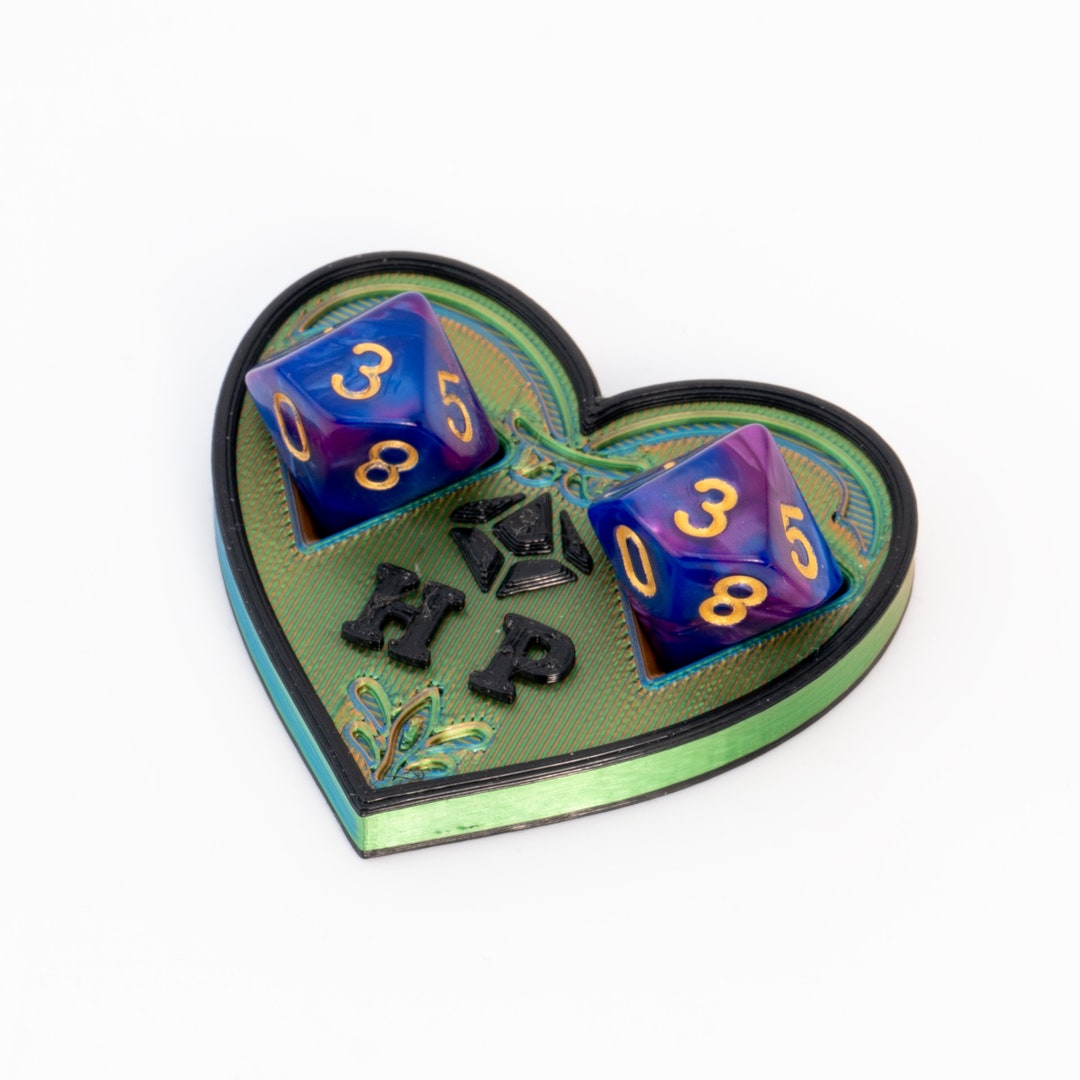 2 Dice Health Tracker | Compatible With Tabletop Rpg's Such as Dnd and ...