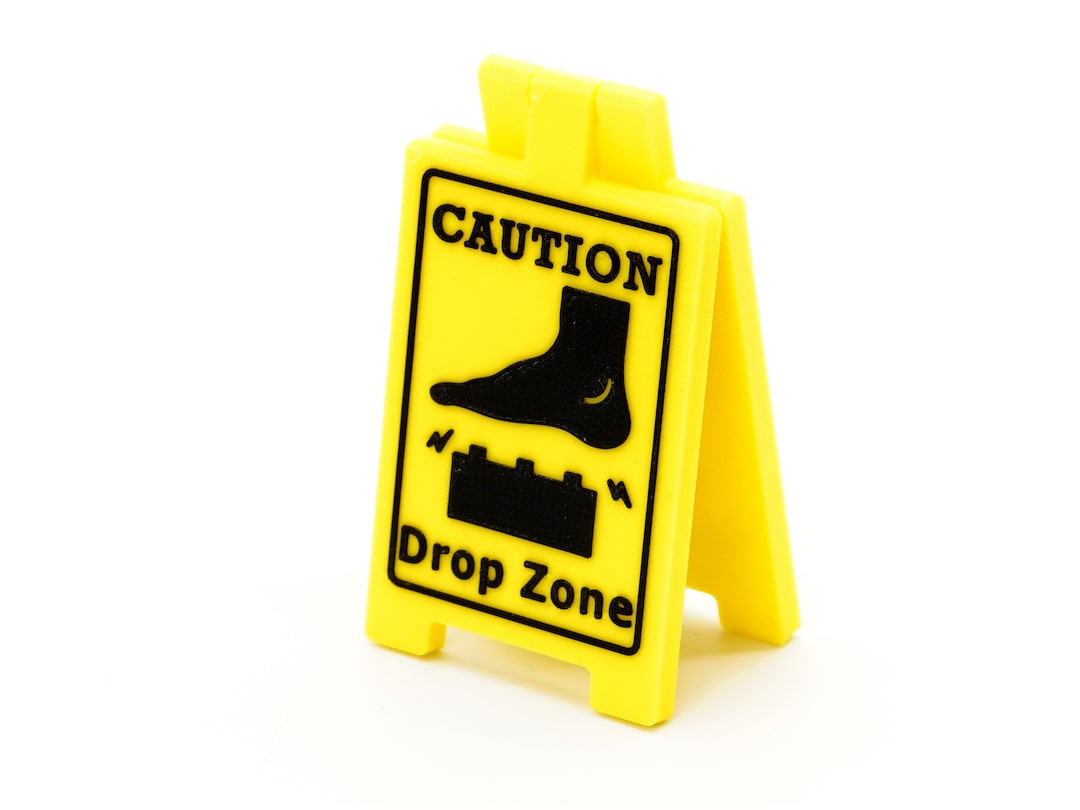 Brick Drop Zone Novelty Desk Sign | Funny Gag Gift Sign | Joke Desk ...