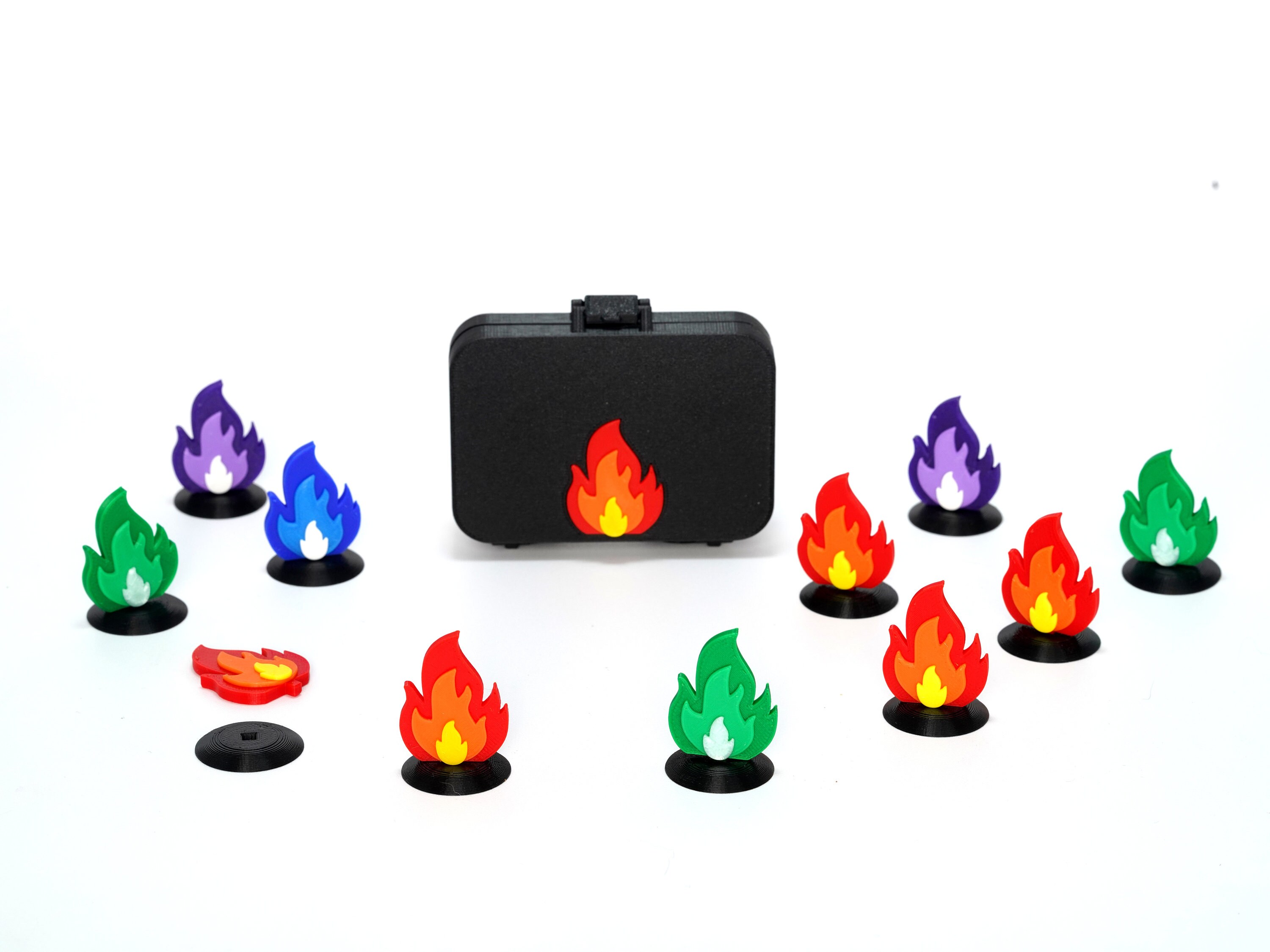 9 Tabletop RPG Flame Markers W/custom Colors Set of 9 With - Etsy