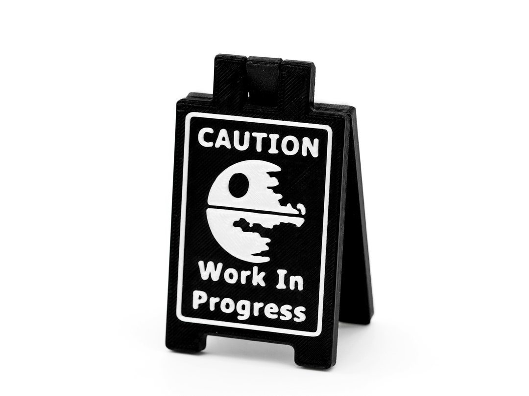 Work in Progress Novelty Desk Sign | Novelty Gag Gift | Mini Wet Floor ...