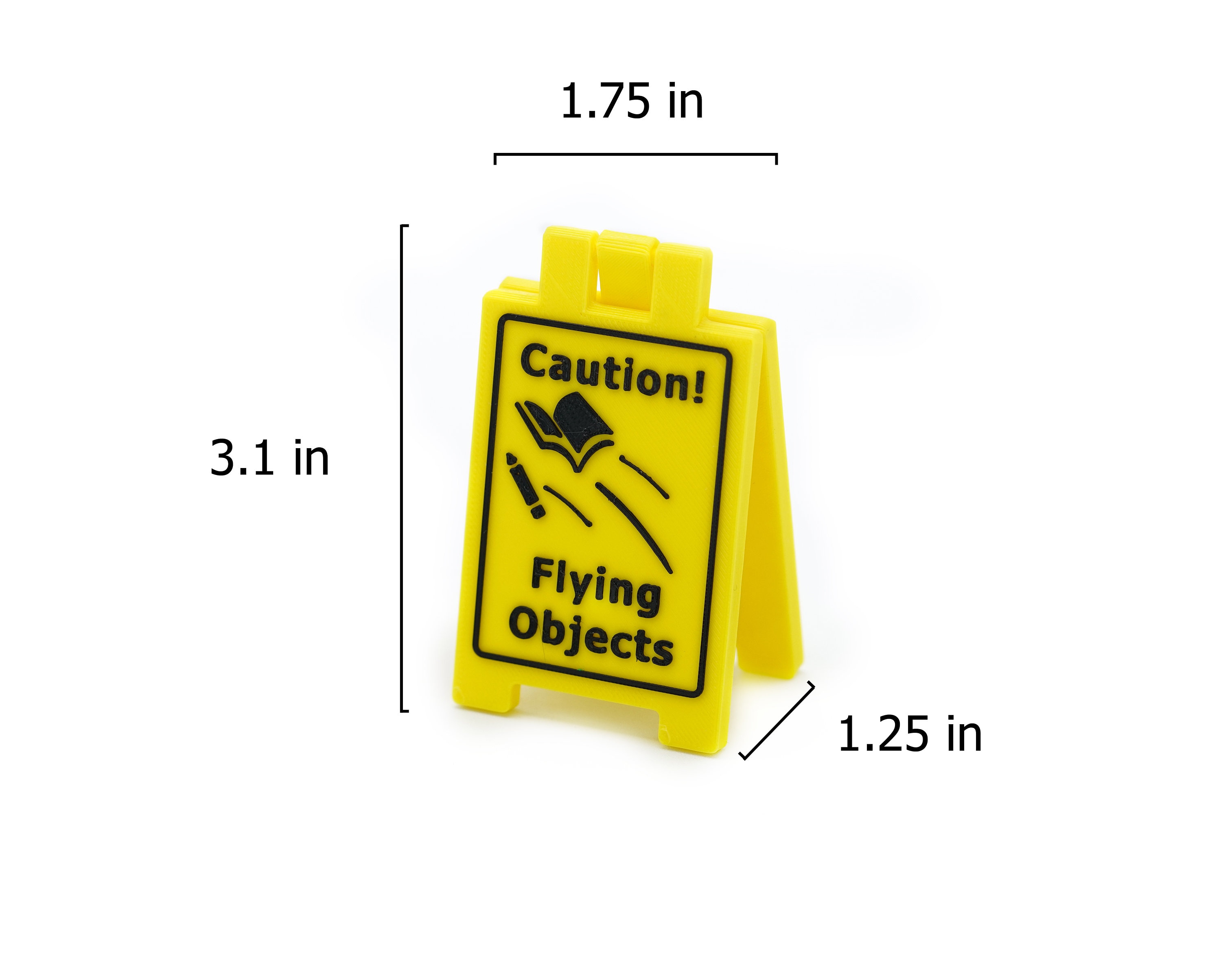 Caution Flying Objects Mini Desk Sign - Etsy